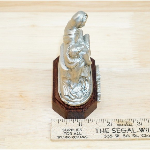 Peltro Cesellato A Mano | Art | Rare Anno Santo 975 Jesus Mary Figurine ...